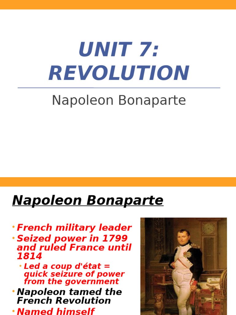 Unit 7 - Napoleon Bonaparte | PDF | Napoleon | First French Empire