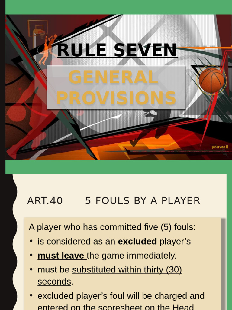 RULE7-General Provisions OBR2024 | PDF | Football Codes | Sports Rules ...