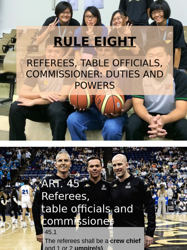 Referees and Officials Duties Explained | PDF | Referee | Sports Rules ...