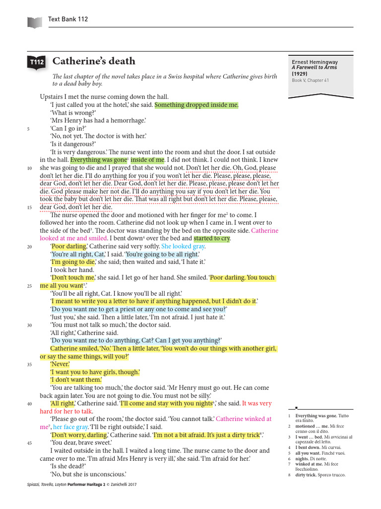 TB112 Hemingway Catherine S Death | PDF