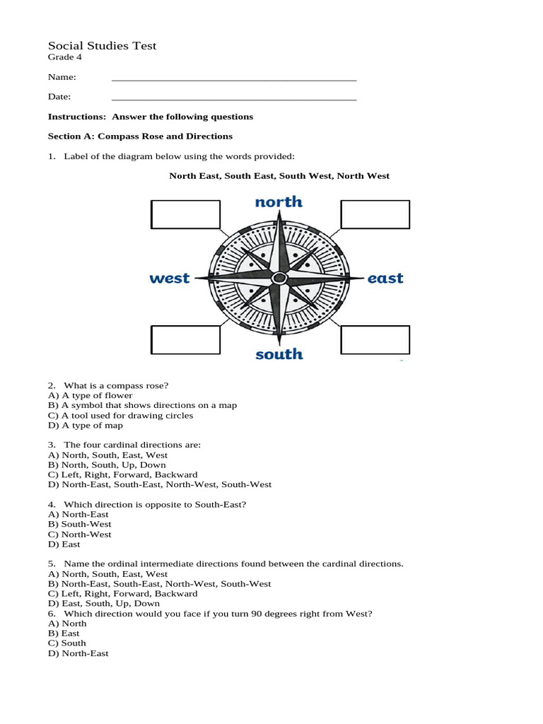 Social Studies Grade 4 Term 1 | PDF