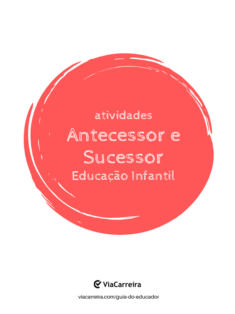 Atividades de Antecessor e Sucessor | PDF