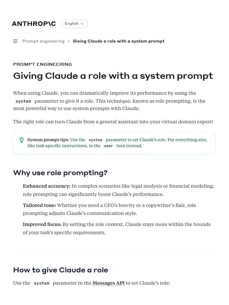 Role Prompting for Claude AI | PDF | Indemnity | Computing