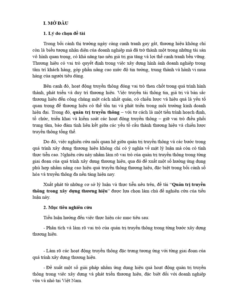 Mở Đầu - QTTT | PDF