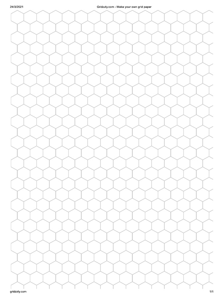 Para Imprimir Hojas Hexagonales | PDF