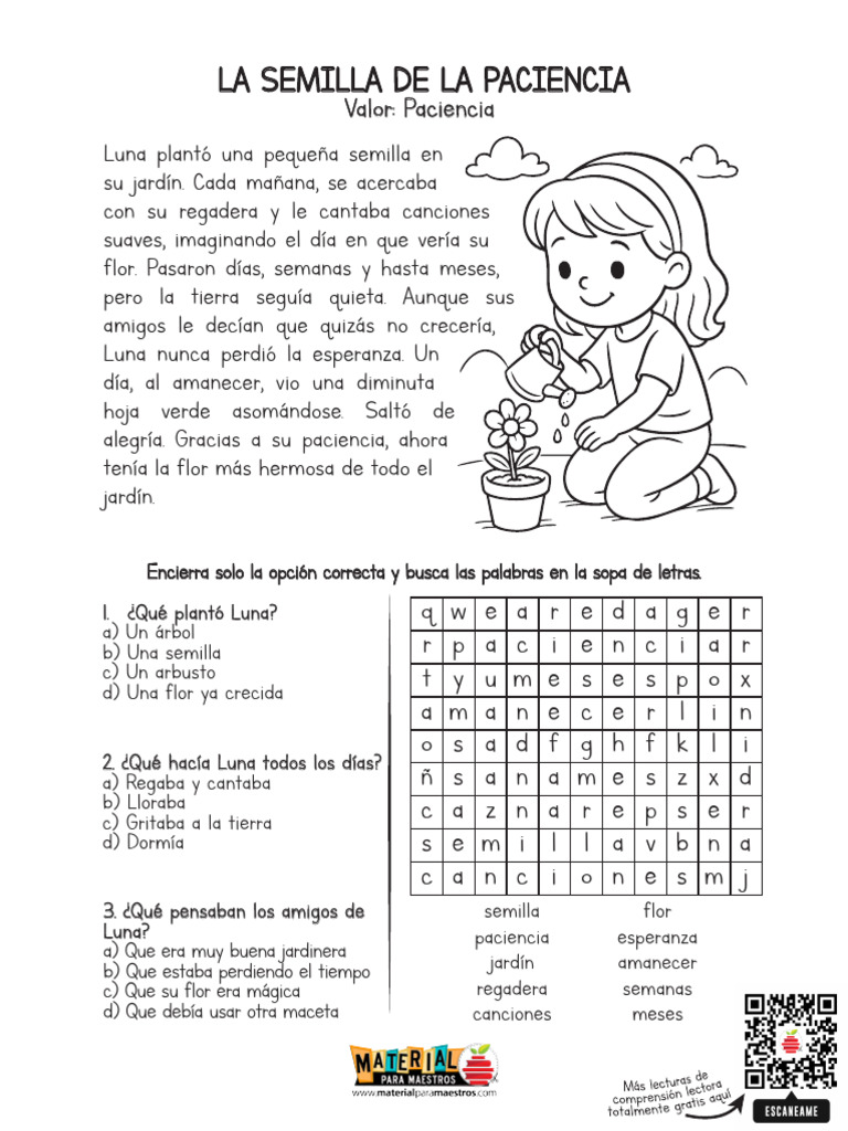 Lecturas Comprensivas Sobre Valores Pdf