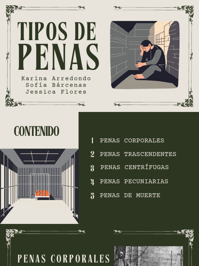 Tipos de Penas | PDF | Castigos | Multa (pena)