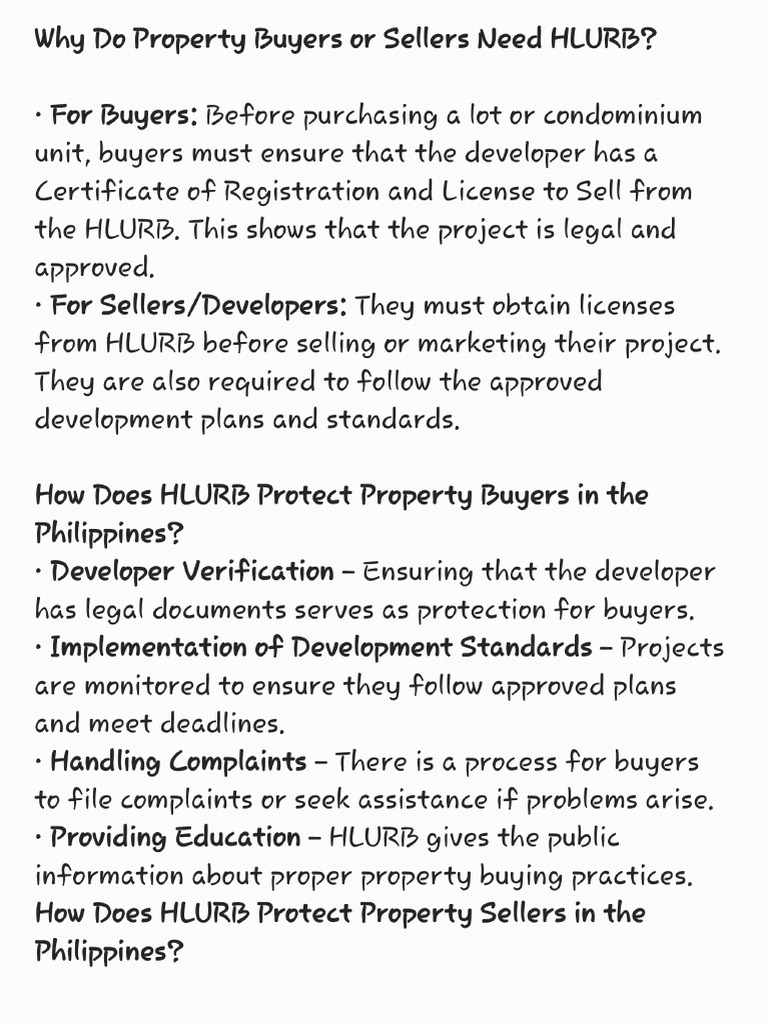 Hlurb How Buyers Sellers 250515 090637 | PDF
