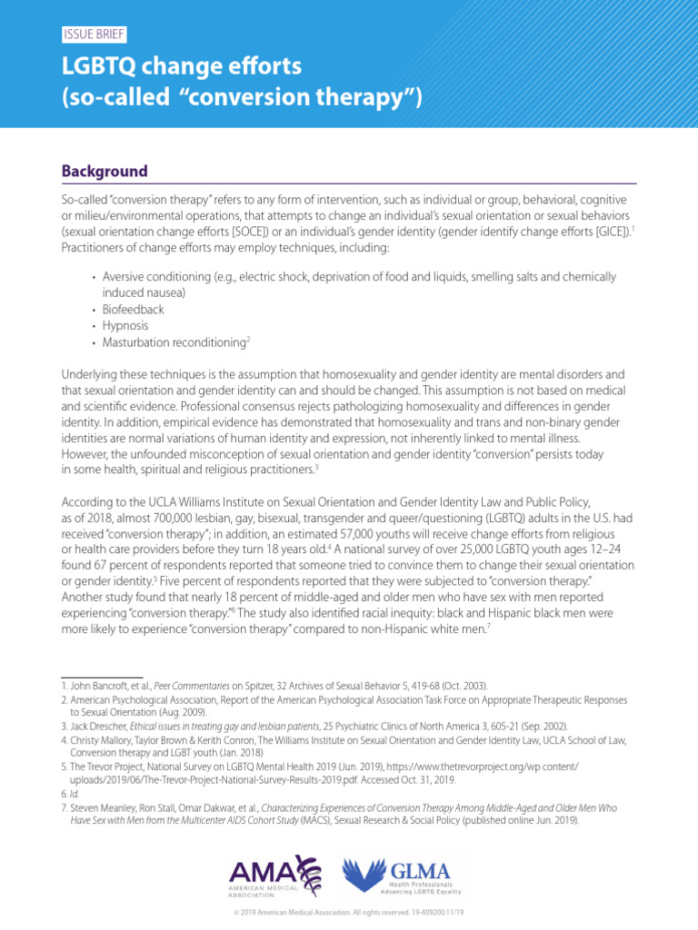 Understanding Conversion Therapy Risks | PDF | Sexual Orientation ...