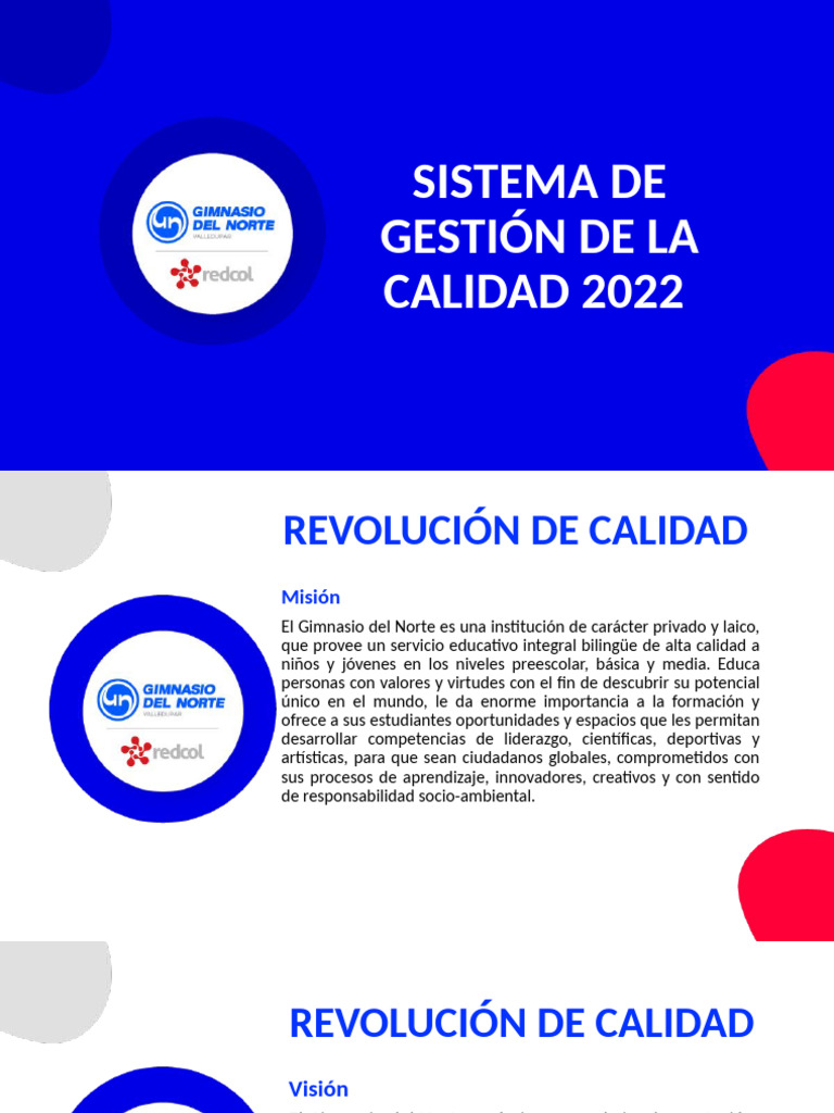 Presentación Sgi 2022 - Inducción | PDF | Educación de la primera infancia | Sistema de manejo ...