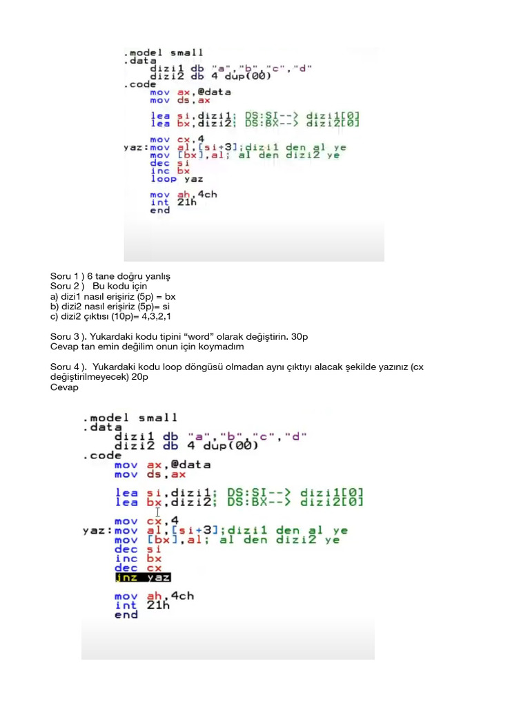 Sistem Programlama Vize Soru | PDF