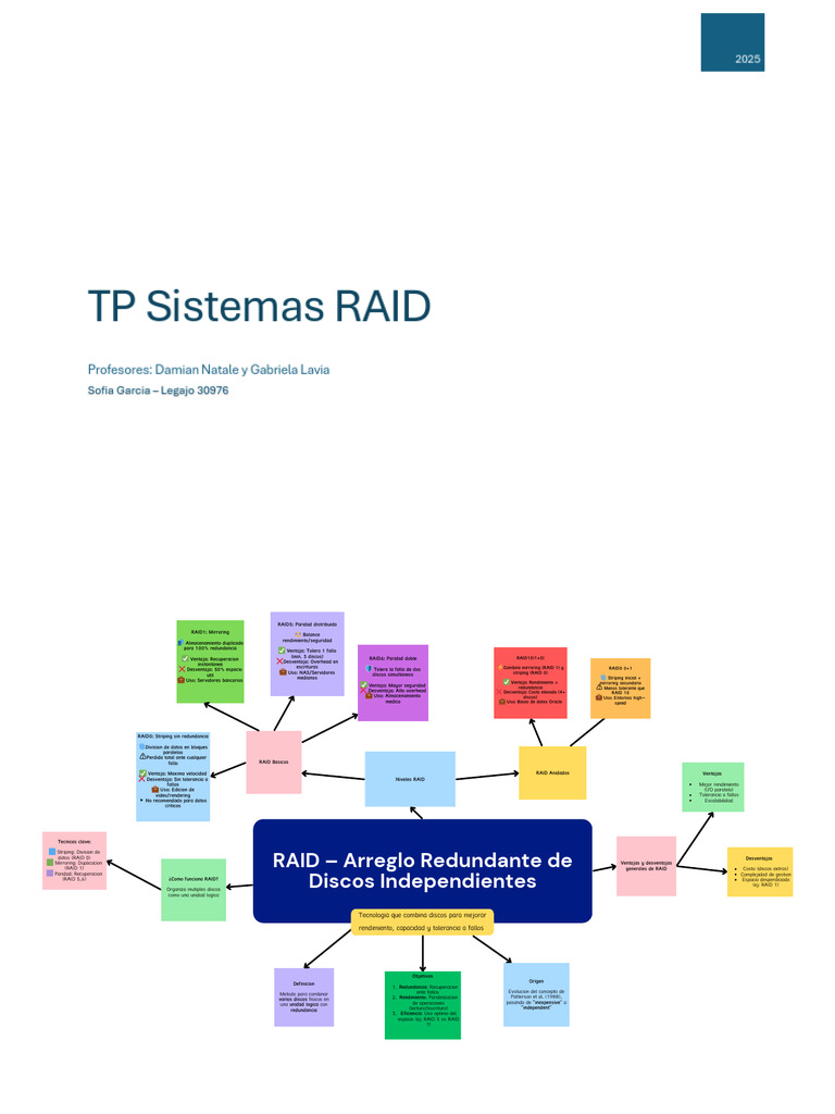 TP Sistemas RAID - S | PDF | Informática | Arquitectura de Computadores