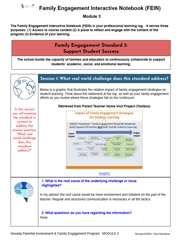 Ray Powell - FEIN Standard 3 | PDF | Teachers | Learning