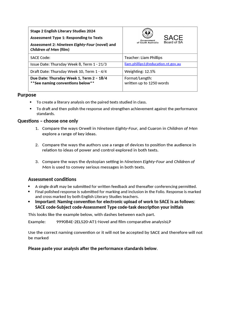 12 ELS Paired Texts Task 2024 (1) | PDF | Knowledge | Evaluation