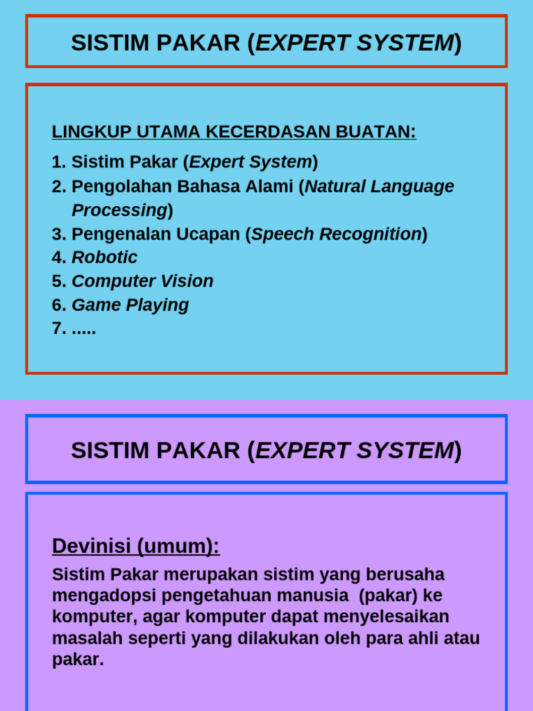 5.Aplikasi AI_1_Sistem Pakar | PDF