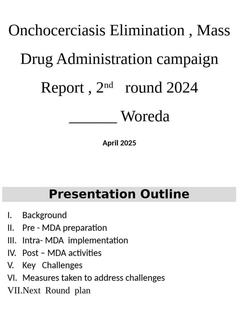 Woreda Level RM Template | PDF