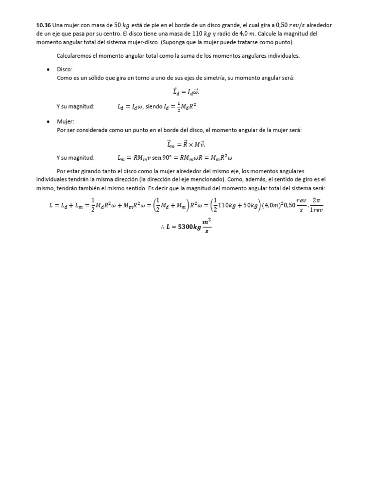 Práctica 11 | PDF | Momento angular | Rotación