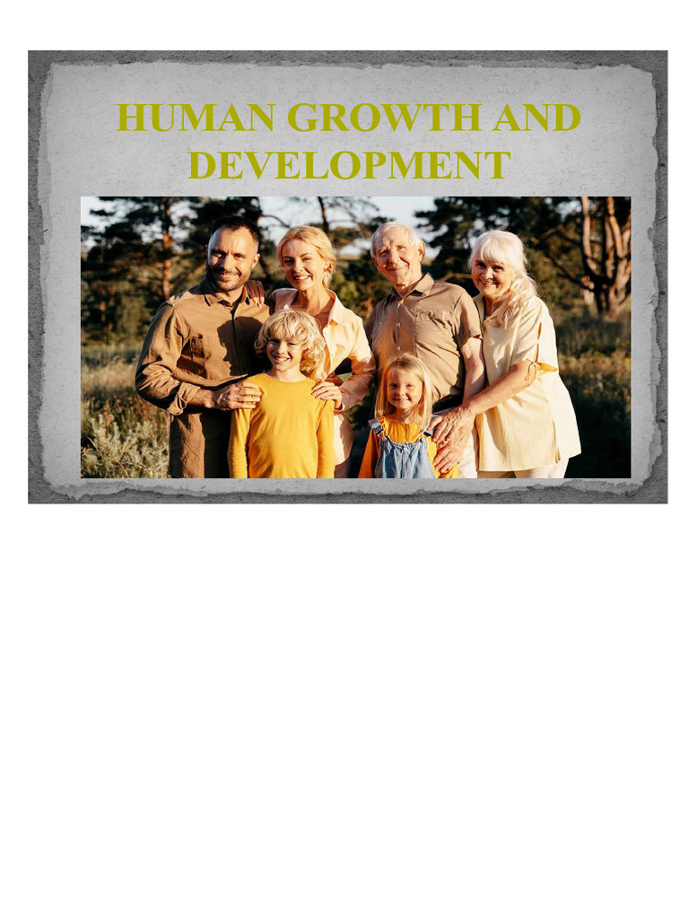 Human Growth and Development PPT - PPTX 2 | PDF | Adolescence | Adults