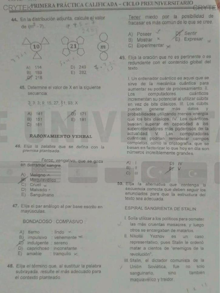 Cepre Uni 2023 1 Parte02 | PDF