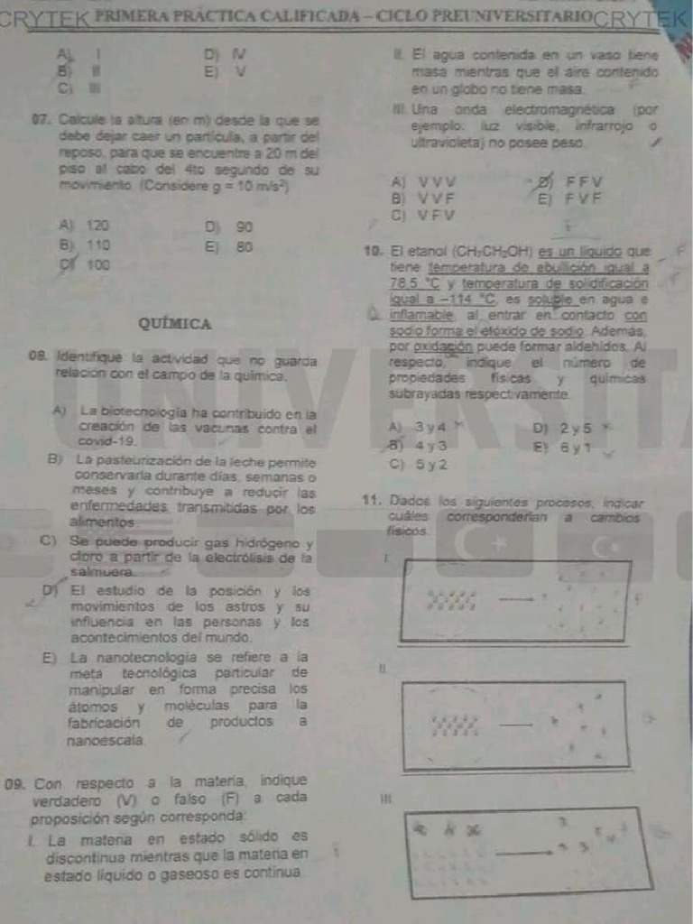 Cepre Uni 2023 1 Parte04 | PDF