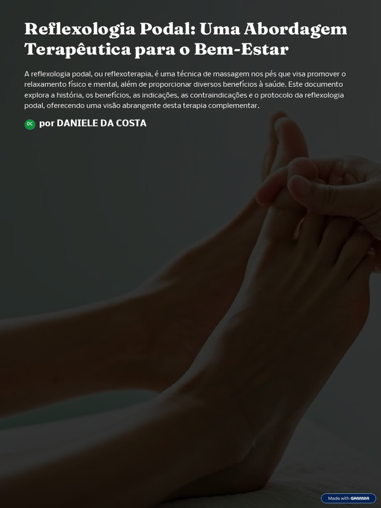Reflexologia Podal Uma Abordagem Terapeutica para o Bem Estar | PDF | Reflexologia | Massagem