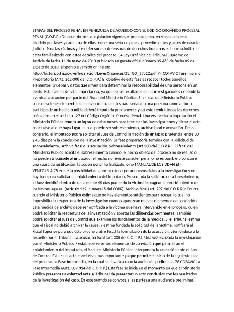 Fase Intermedia del Proceso Penal Venezolano | PDF | Apelación | Fiscal
