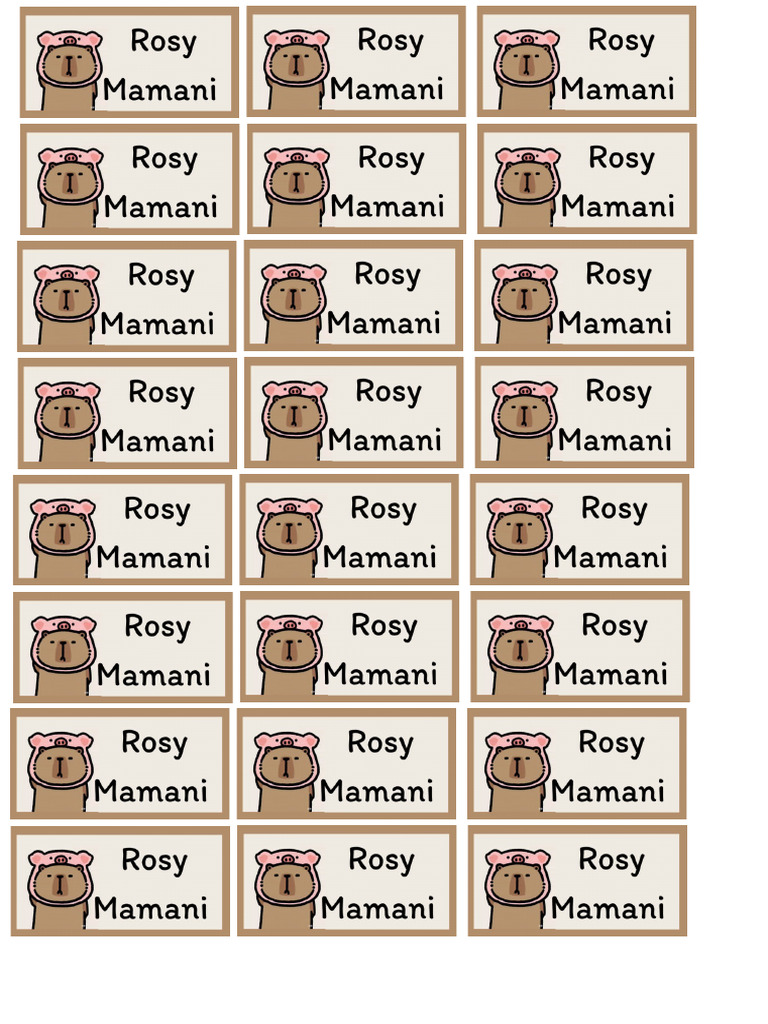 ROSY 1 Hoja | PDF