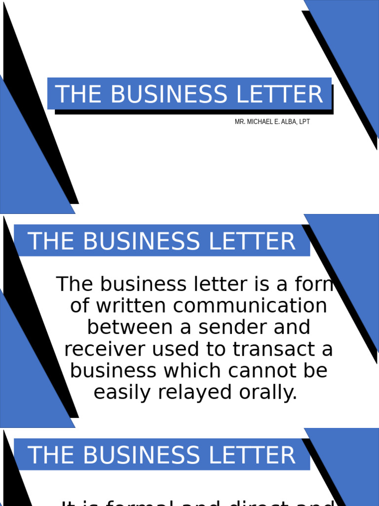 The Business Letter | PDF