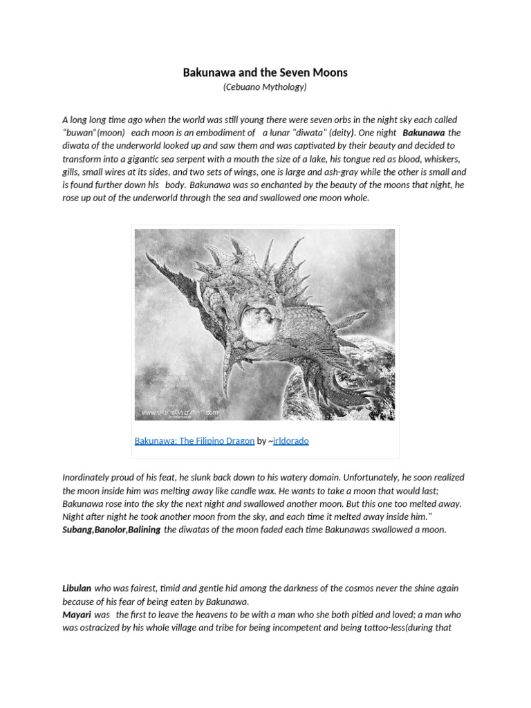 004-THE-BAKUNA-AND-THE-SEVEN-MOONS | PDF | Mythology | Comparative Mythology