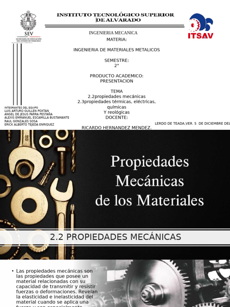Unidad 2 - Ingeniería de Materiales | PDF | Reología | Compuestos químicos