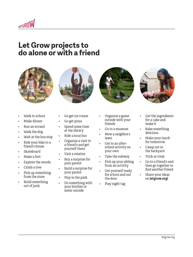 Let Grow Project Ideas for Kids | PDF