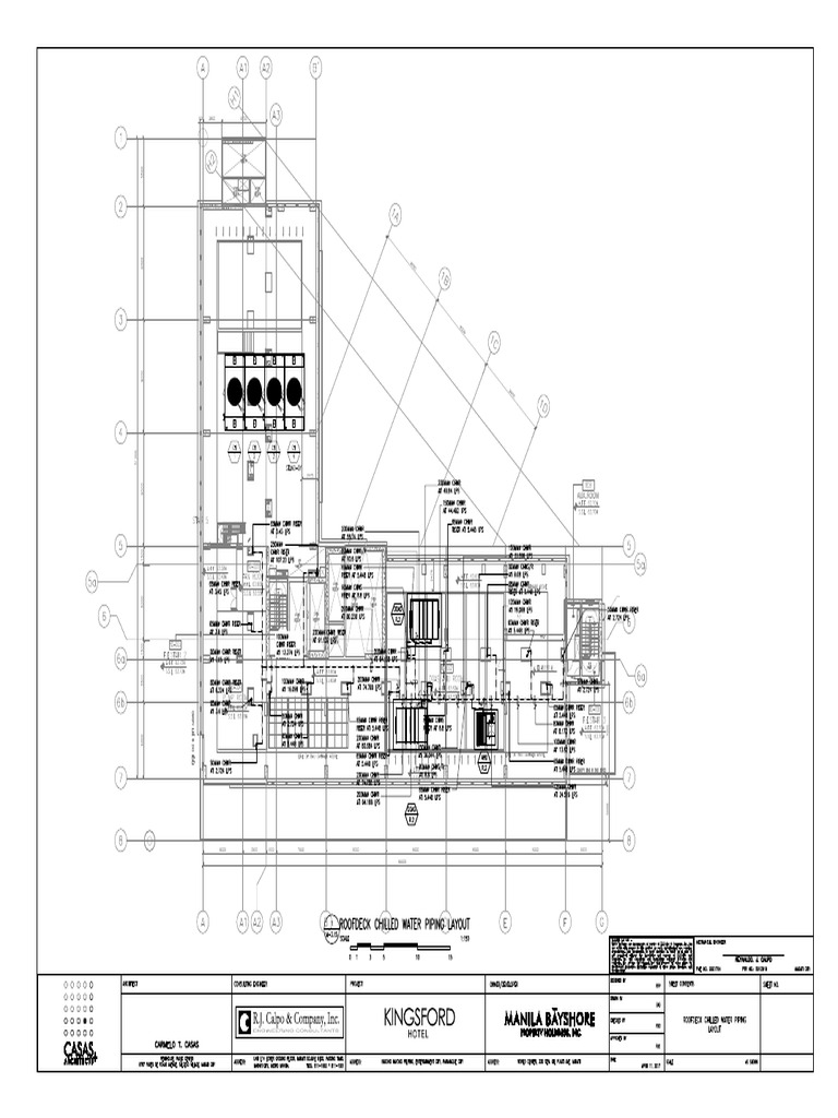 M-3.15 Roofdeck Chilled Water Piping Layout | PDF