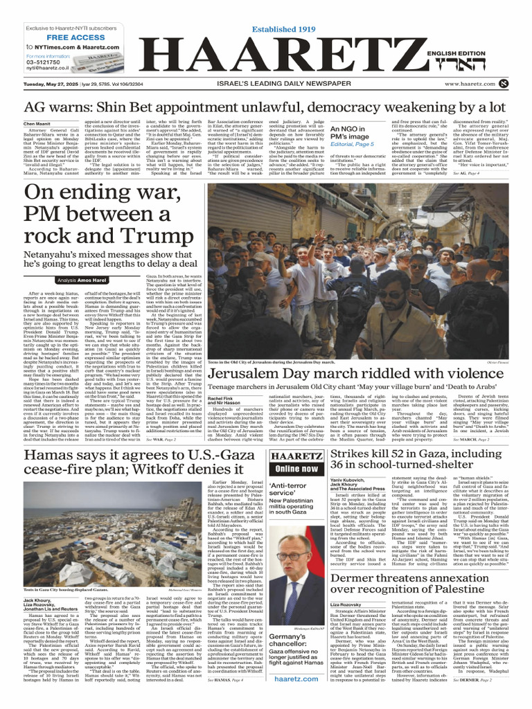 Haaretz 27-05-25 | PDF