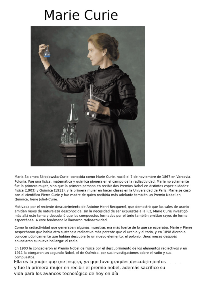 Marie curie | PDF