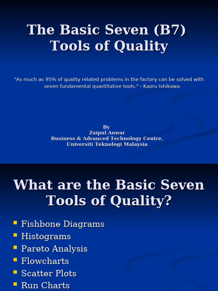 9 Basic Seven Tools of Quality | PDF | Histogram | Skewness