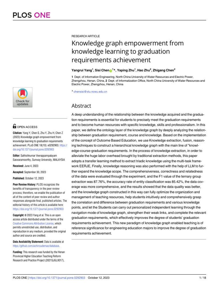 Yang Et Al. - 2023 - Knowledge Graph Empowerment From Knowledge Learnin | PDF | Engineering ...