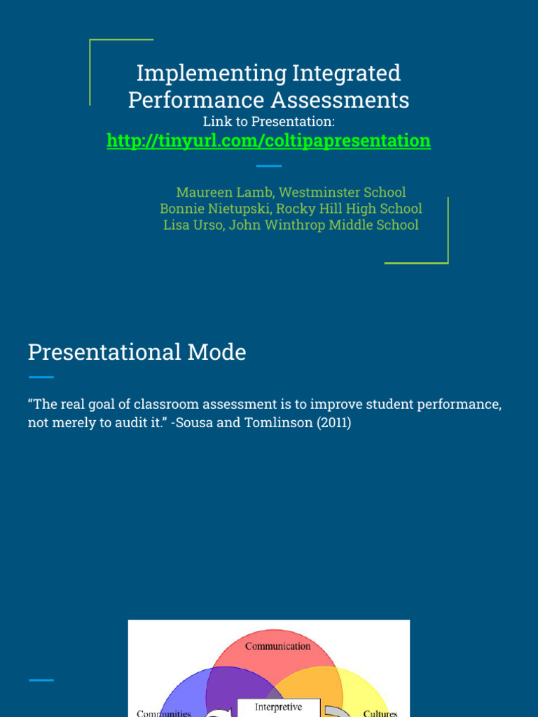 Implementing Integrated Performance Assessments | PDF | Vocabulary ...