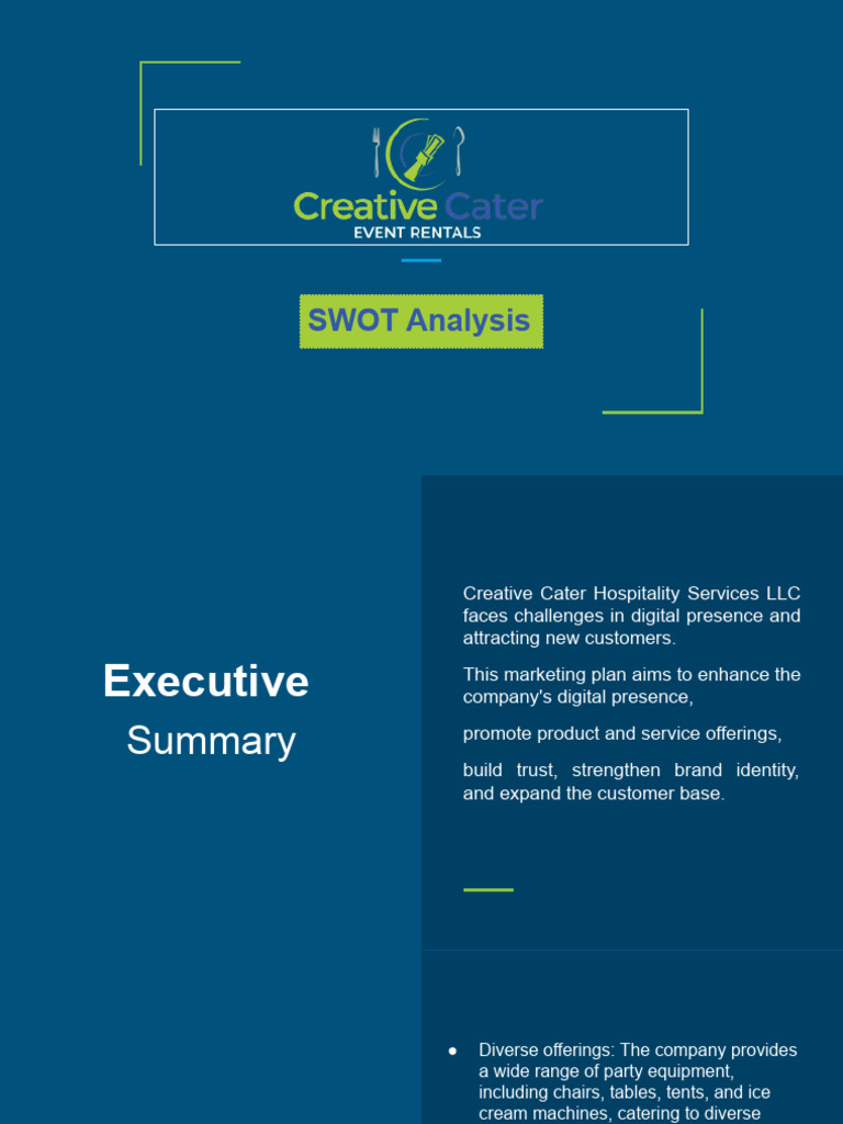 Creative Cater Hospitality Services LLC English - 2 | PDF | Marketing ...