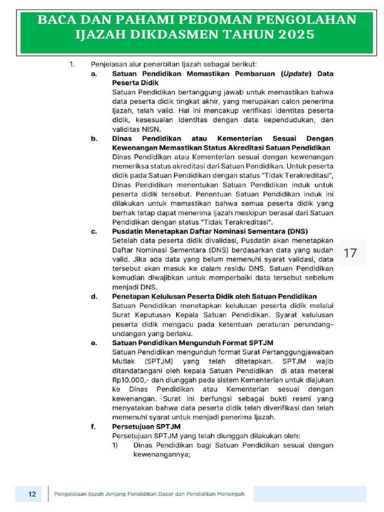 Form Transkip Ijazah 2024-2025 | PDF