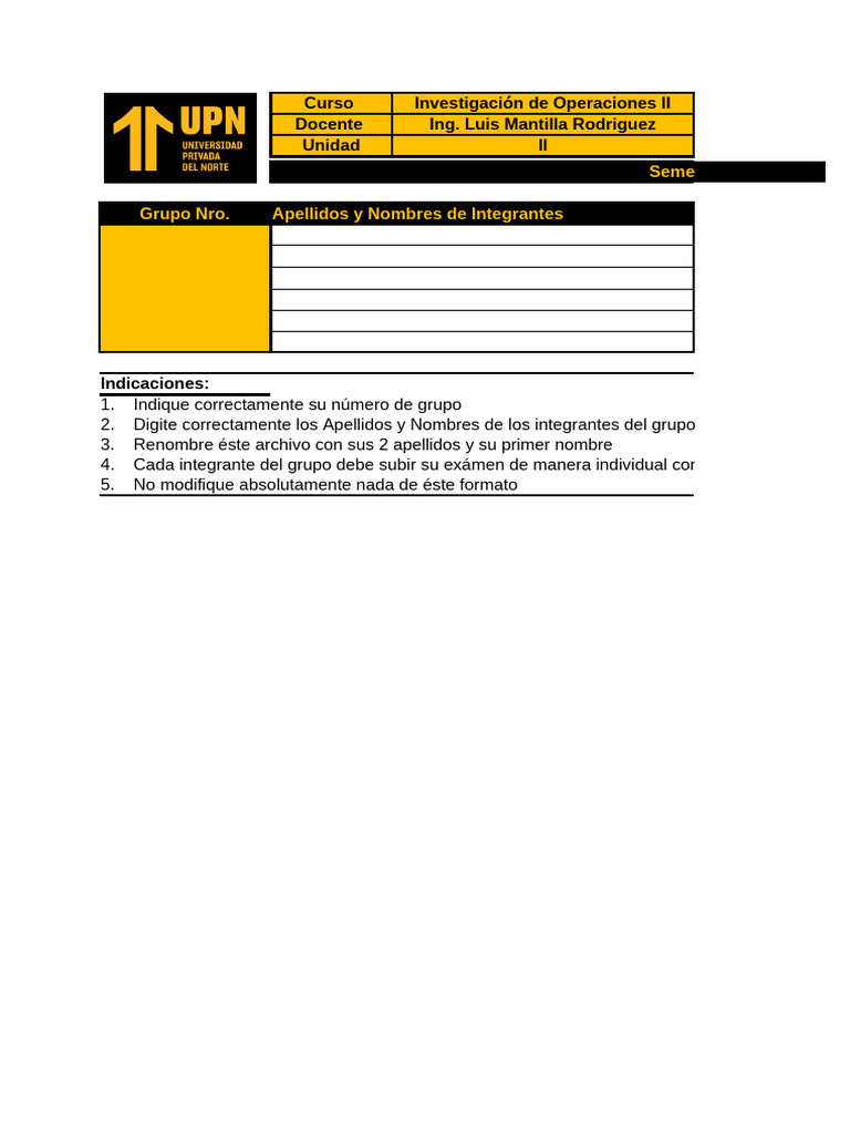 Invope 2 - Exámen T2 | PDF