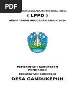 Format LPPD - Akhir Tahun Arggaran 2024 | PDF