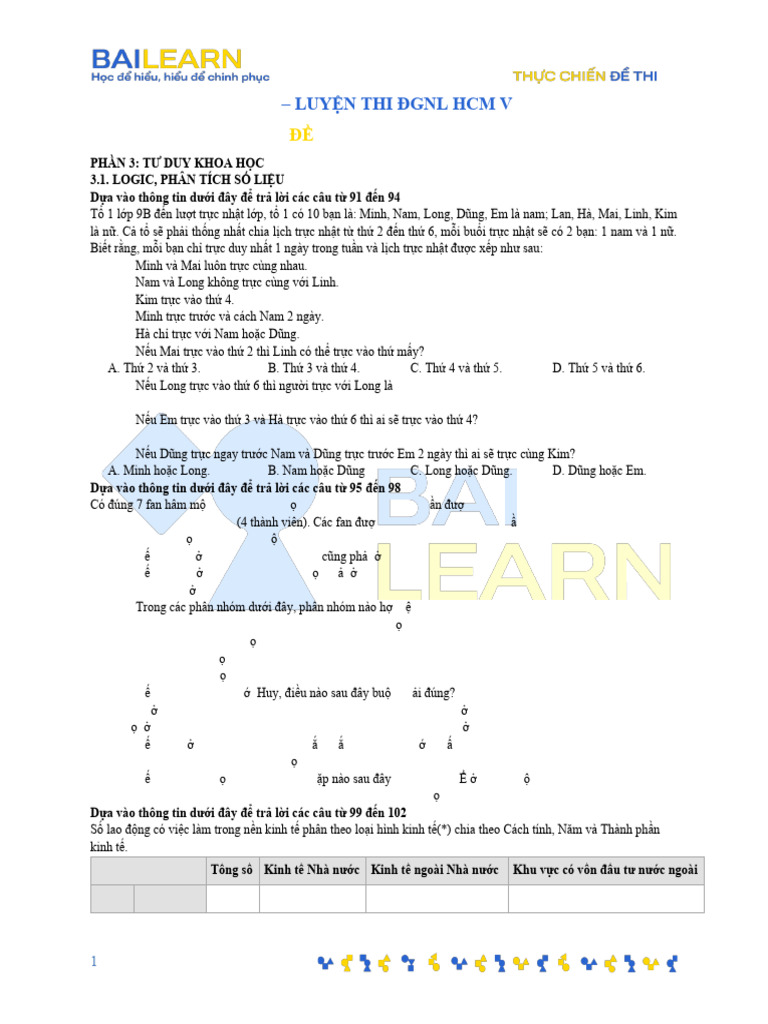 Đề chiêm bao TDKH | PDF