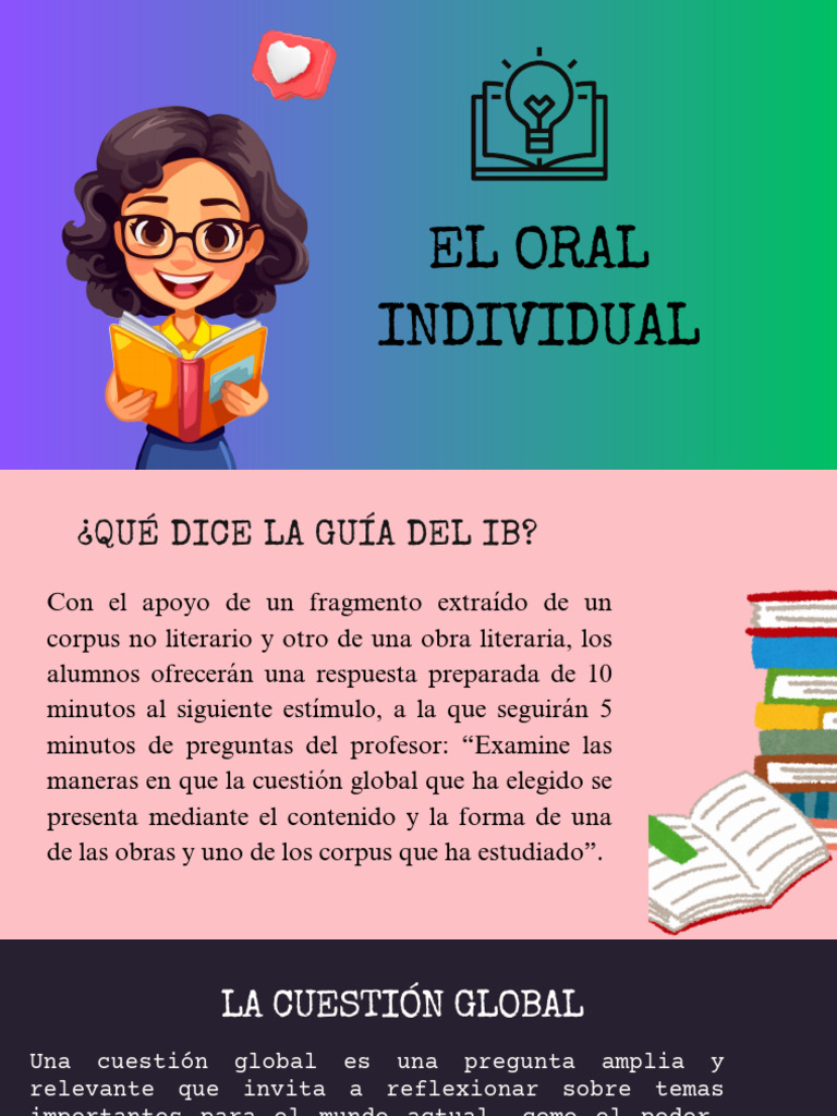 El Oral Individual 1 | PDF
