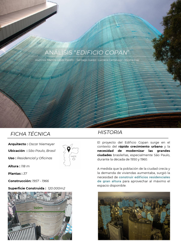 ANALISIS REFERENTE - edificio copan | PDF | Diseño arquitectonico | Arquitectura