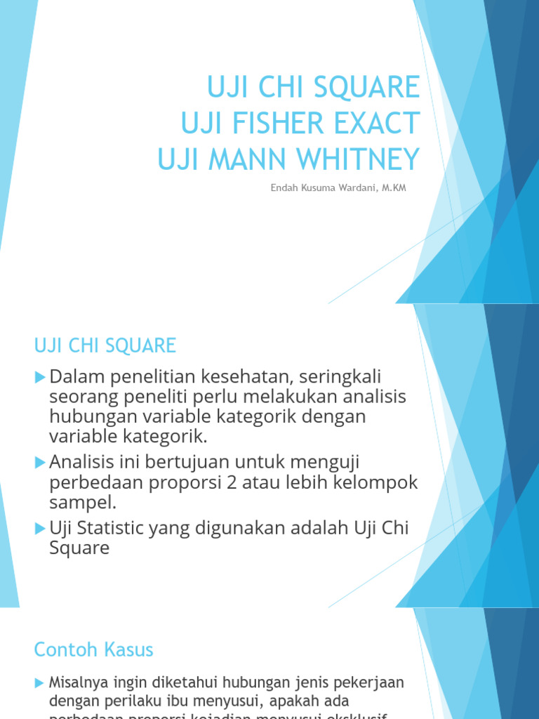 Panduan Uji Chi Square dan Fisher | PDF