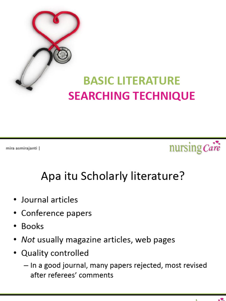 04 Literature Searching Strategy SIK | PDF | Publishing | Information ...