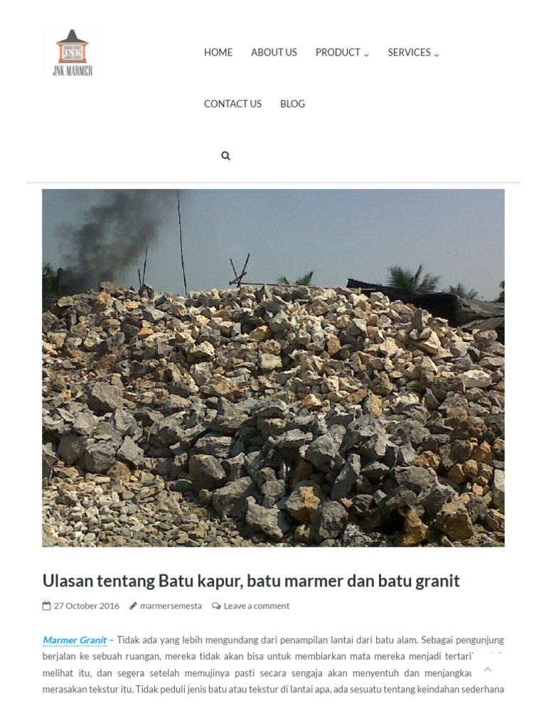 Persebaran Batu Kapur Di Indonesia - Marmer Granit | PDF