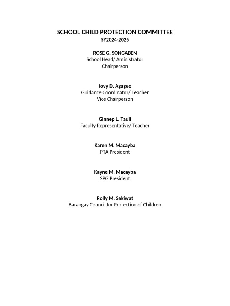 Gueday School Child Protection Handbook | PDF | Bullying | Child Abuse