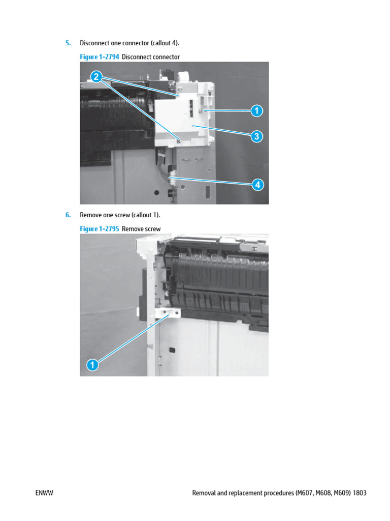 HP LaserJet Enterprise M607 - M608 - M609. MFP M631 Repair Manual ...