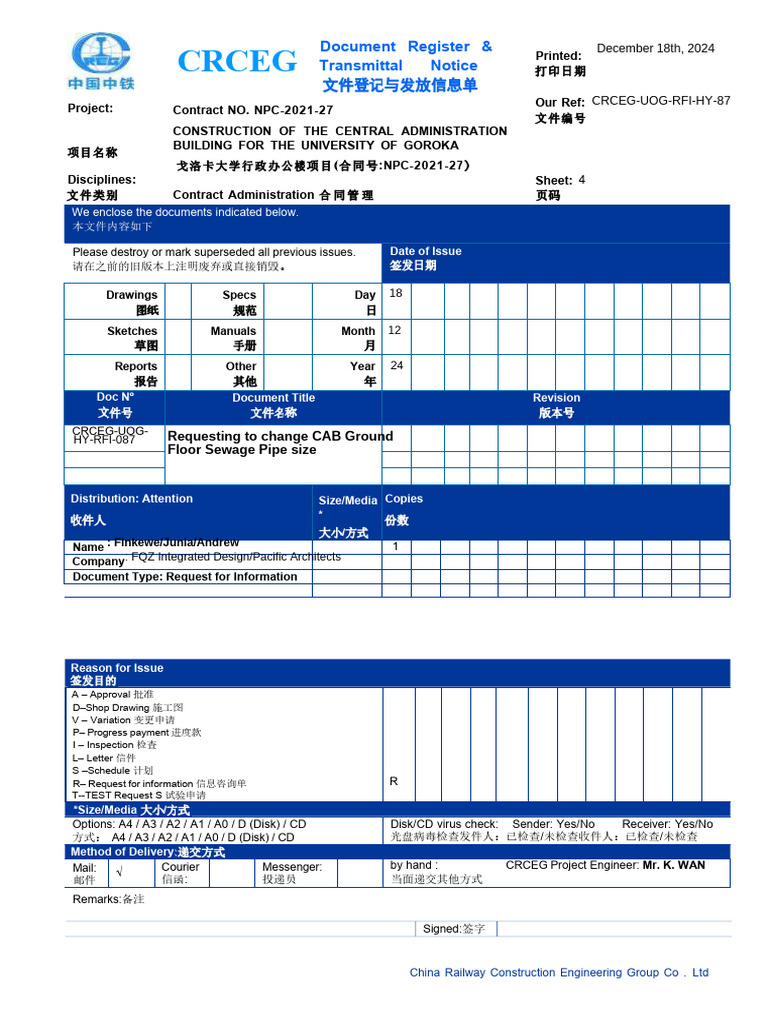 Crceg Uog Rfi 87 Hydraulic | PDF